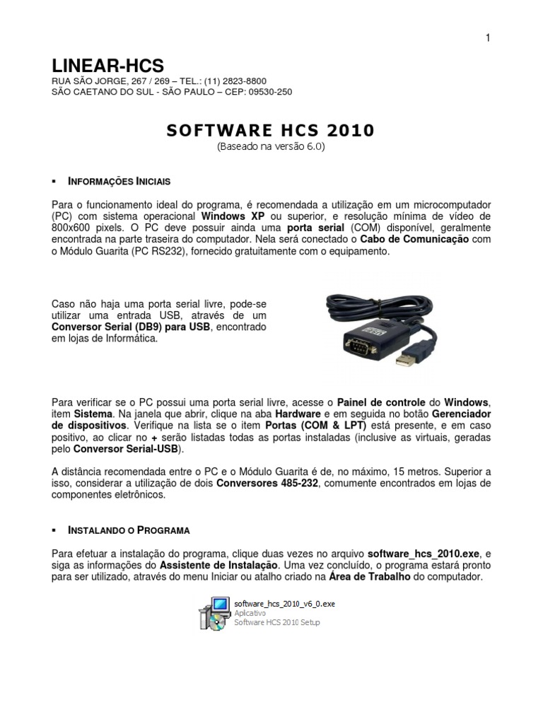 Manual Software Hcs 2010 v6.x | PDF | Cópia de segurança | Microsoft ...