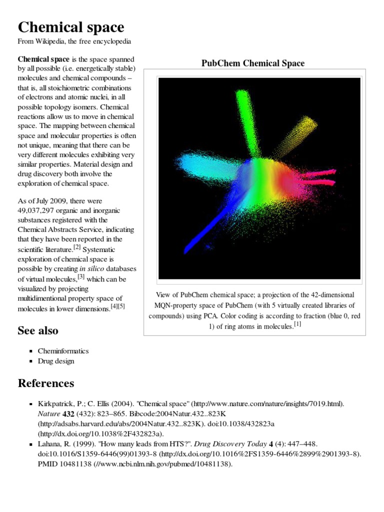 Chemical Space: See Also | PDF | Chemical Substances | Chemistry