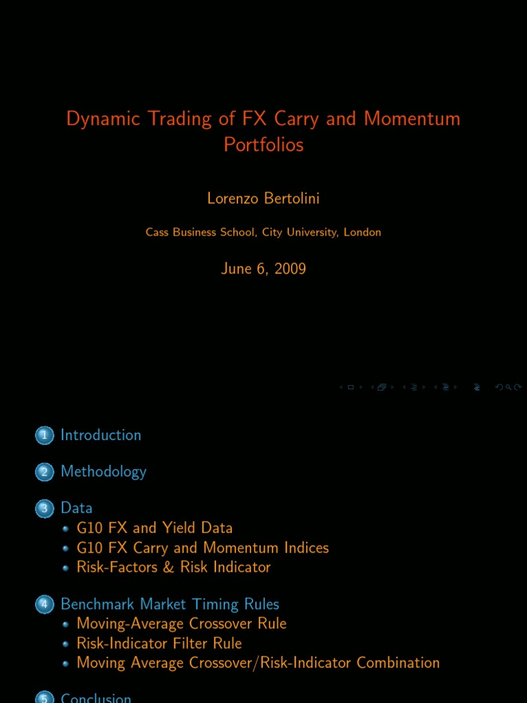 Dynamic FX Portfolios | PDF | Foreign Exchange Market | Time Series