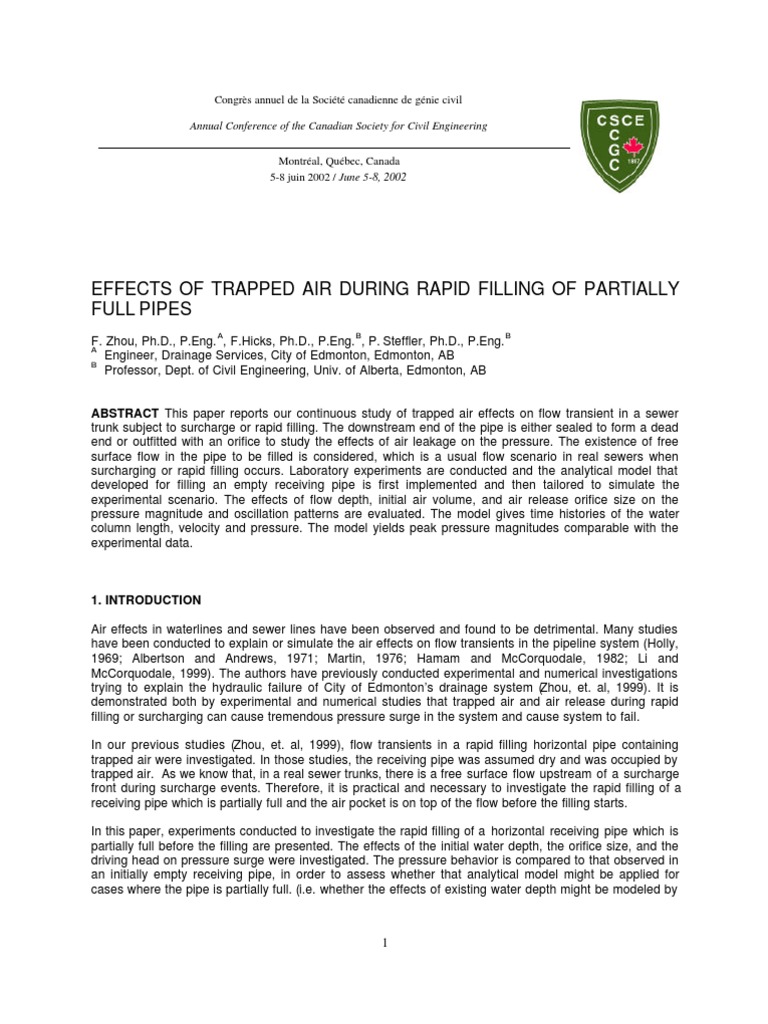 Air Trap Pipeline | PDF | Pressure | Pipe (Fluid Conveyance)