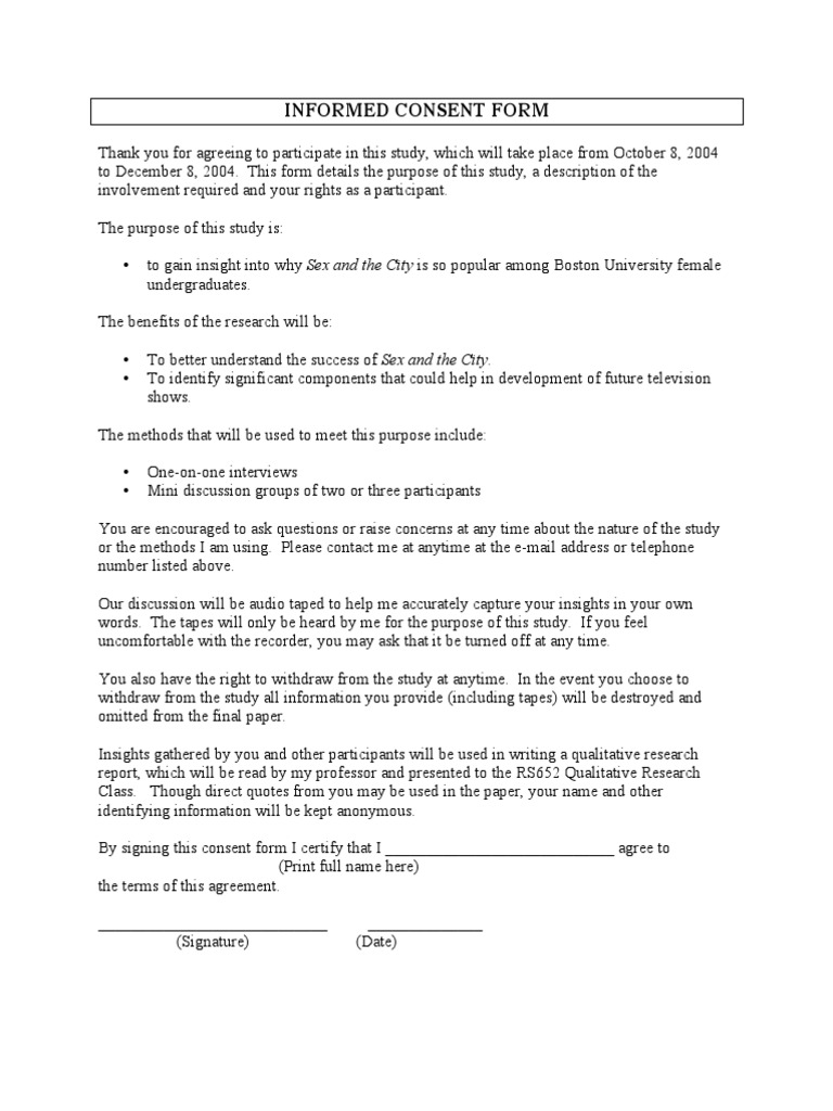 Informed-Consent-Examples.pdf | Interview | Informed Consent