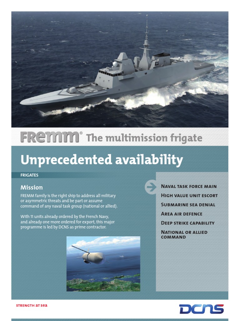 FREMM The Multimissions Fregate | PDF | Frigate | Submarines