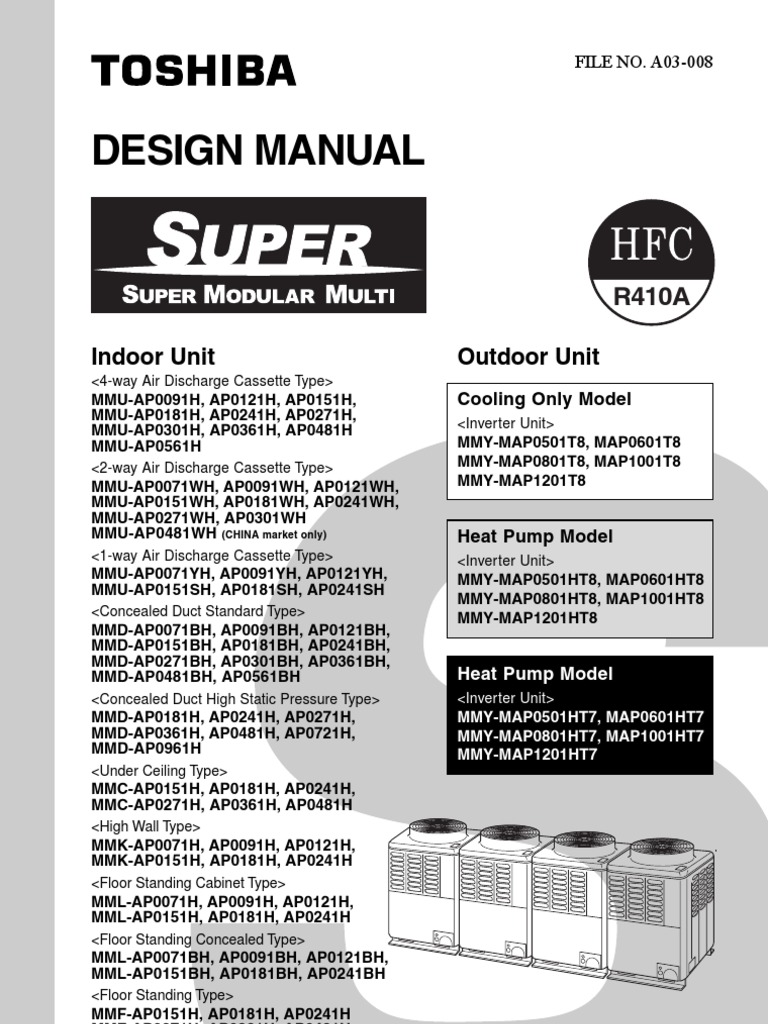 SMMS Design Manual | PDF | Air Conditioning | Remote Control