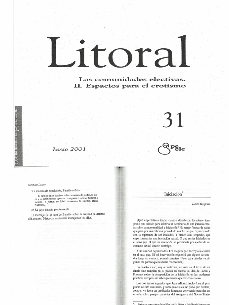 David Halperin. Iniciación. | PDF