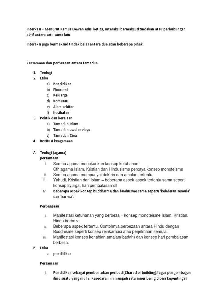 Persamaan Dan Perbezaan Antara Tamadun | PDF Persamaan Dan Perbezaan Antara Tamadun | PDF