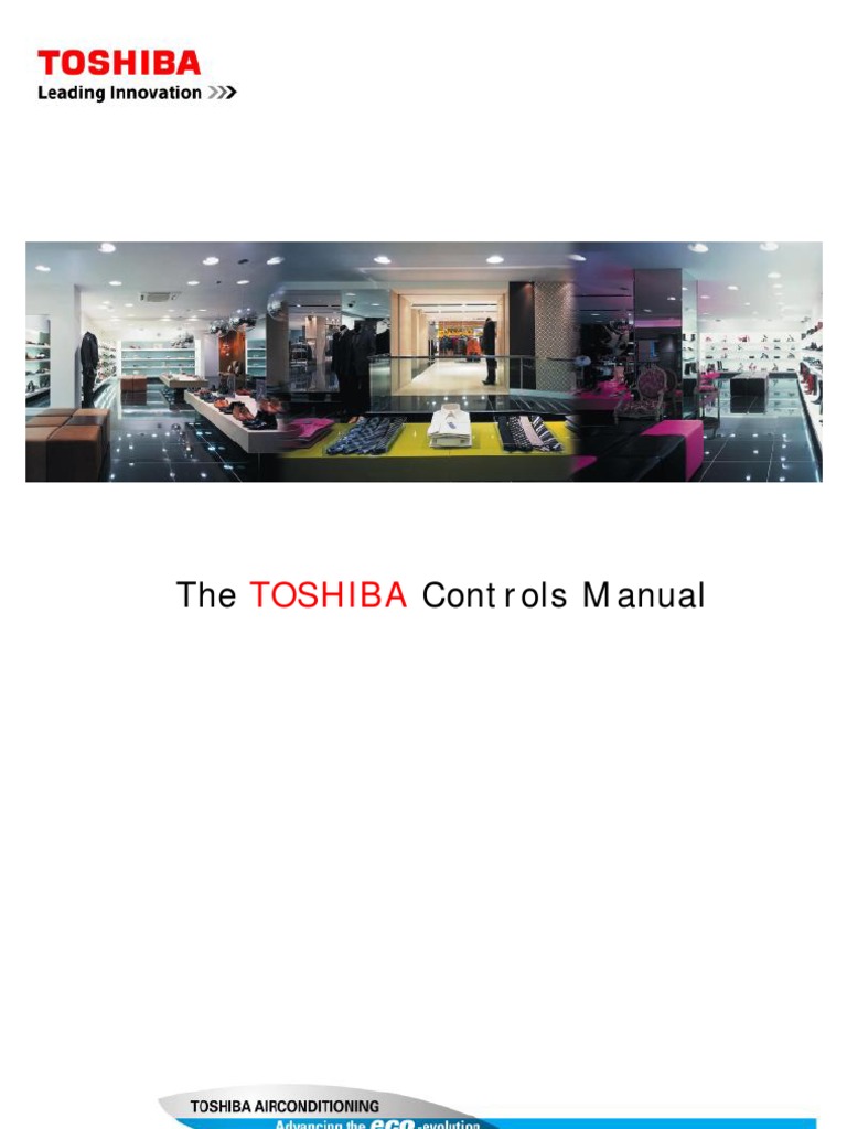 The Toshiba Controls Manual V1 | PDF | Electrical Connector | Relay