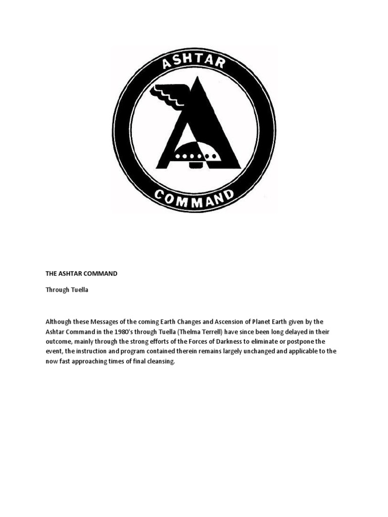 Ashtar Command - Project | PDF | Outer Space | Ascended Master