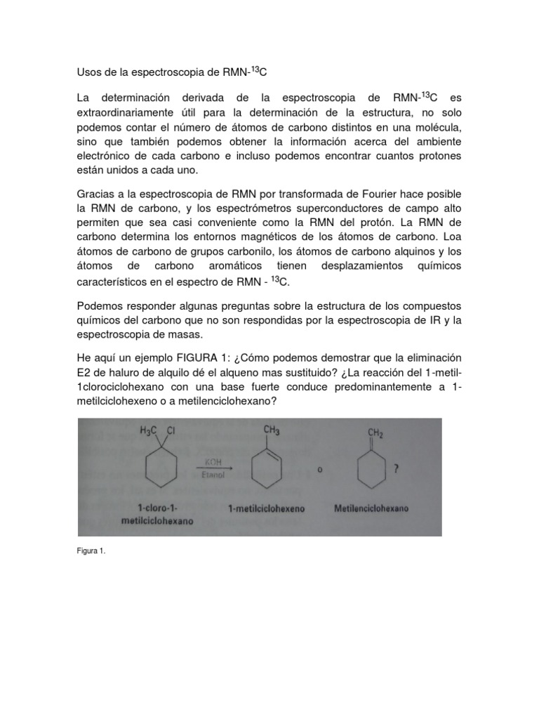 Espectroscopia RMN-¹³C y DEPT | PDF | Resonancia magnética nuclear ...