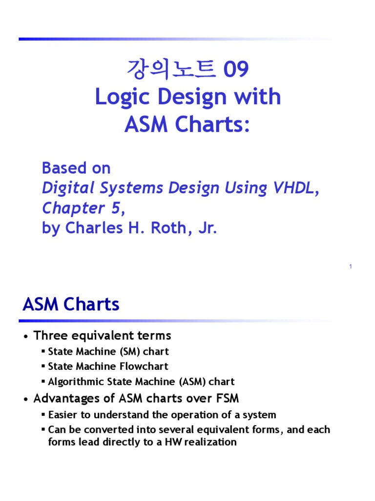 09-Logic Design With ASM Chart-11-07 | PDF | Hardware Description ...