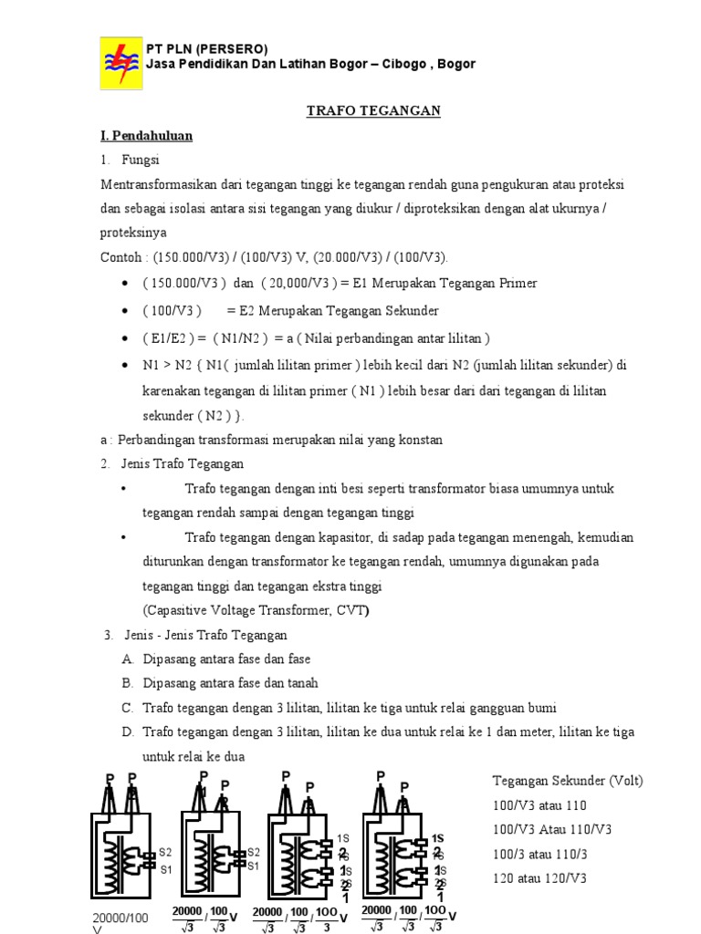 Aplikasi & Pengujian Trafo Daya Dan Arus | PDF