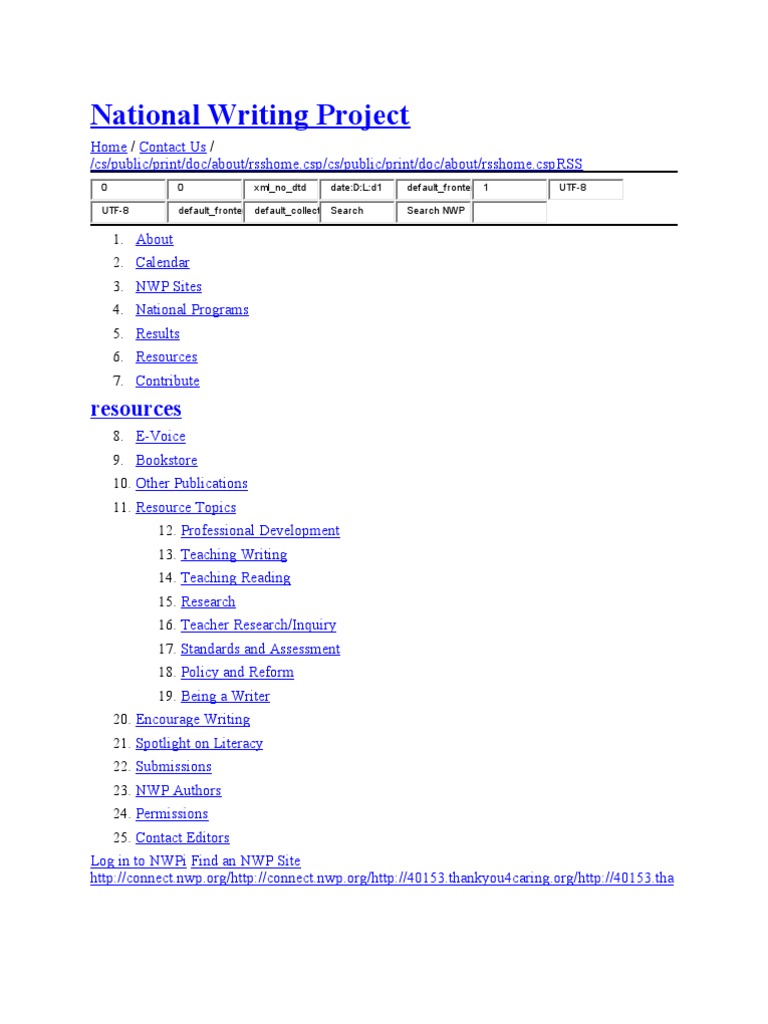 National Writing Project: Resources | PDF | Essays | Languages