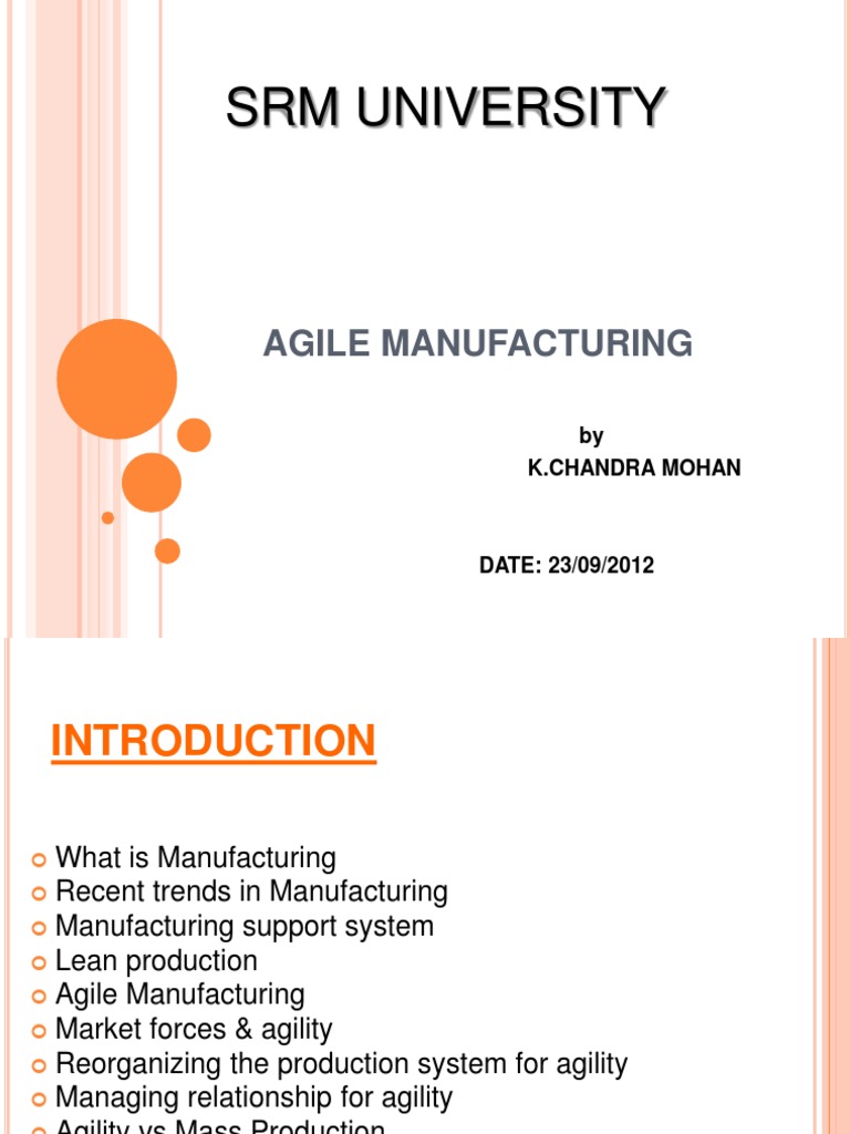 Agile Manufacturing | PDF | Lean Manufacturing | Strategic Management