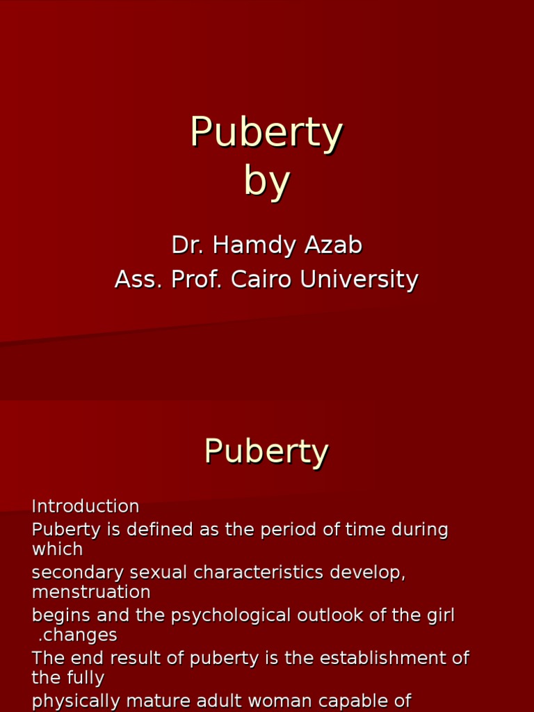 Normal And Abnormal Puberty Pdf Puberty Leptin