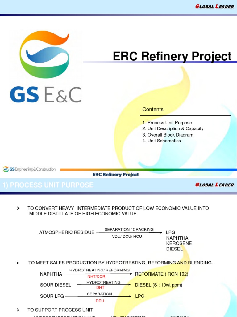 ERC Refinery Project | PDF | Cracking (Chemistry) | Oil Refinery