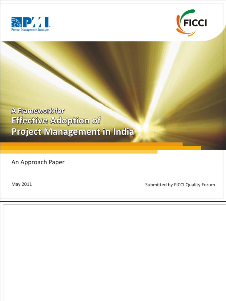 A Framework For Effective Adoption of Project Management in India ...