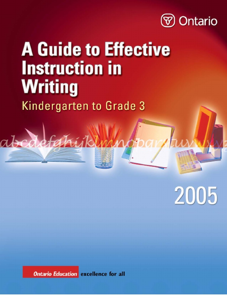 Guide Writing K 3 | Download Free PDF | Literacy | Teachers