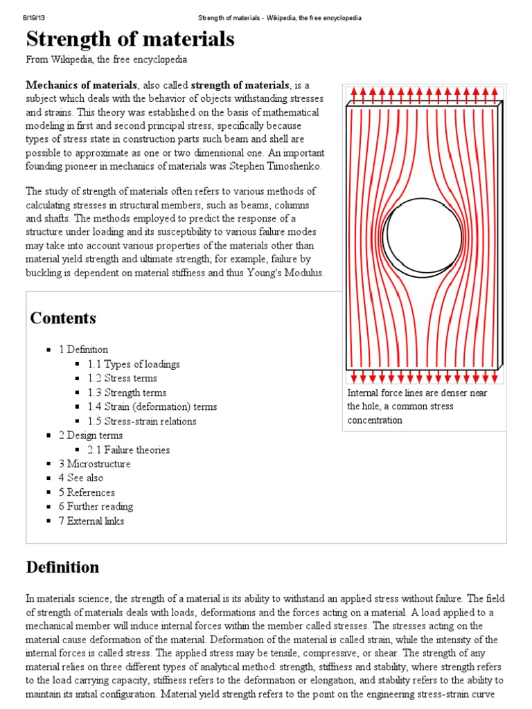 Strenght of material explanation | Strength Of Materials | Deformation ...