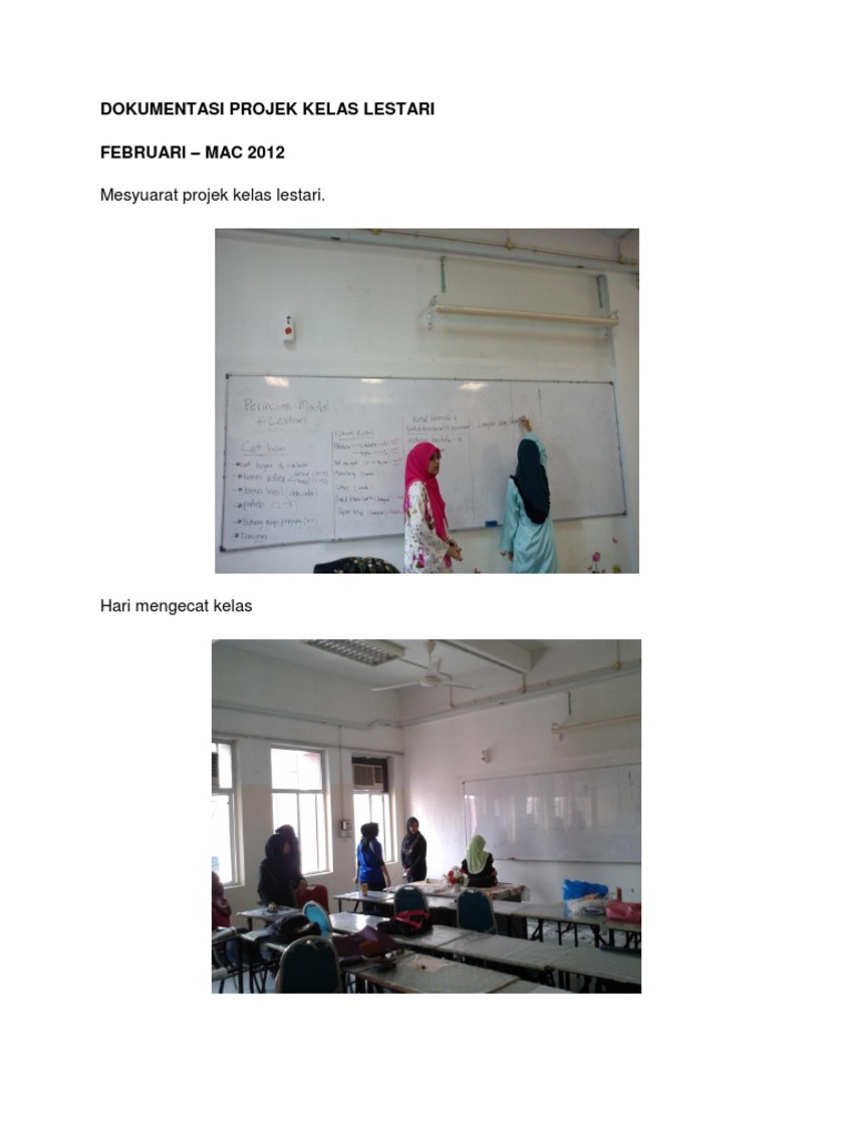 Dokumentasi Projek Kelas Lestari | PDF