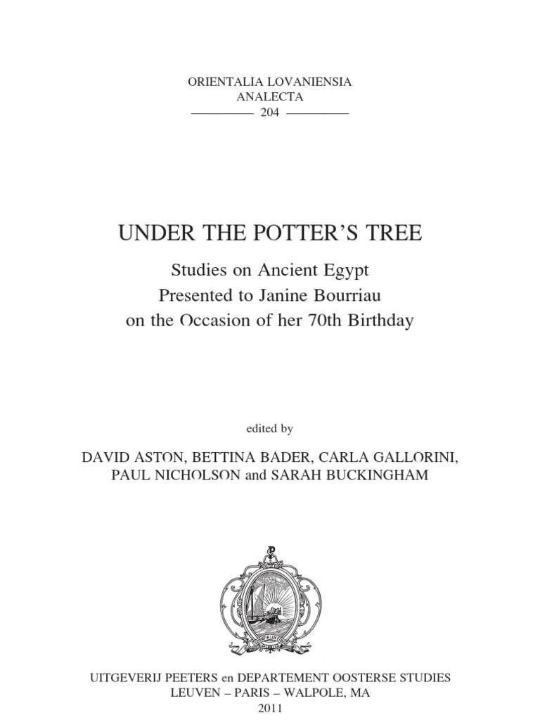 Studies on Ancient Egypt for Janine Bourriau | PDF | Pottery | Archaeology