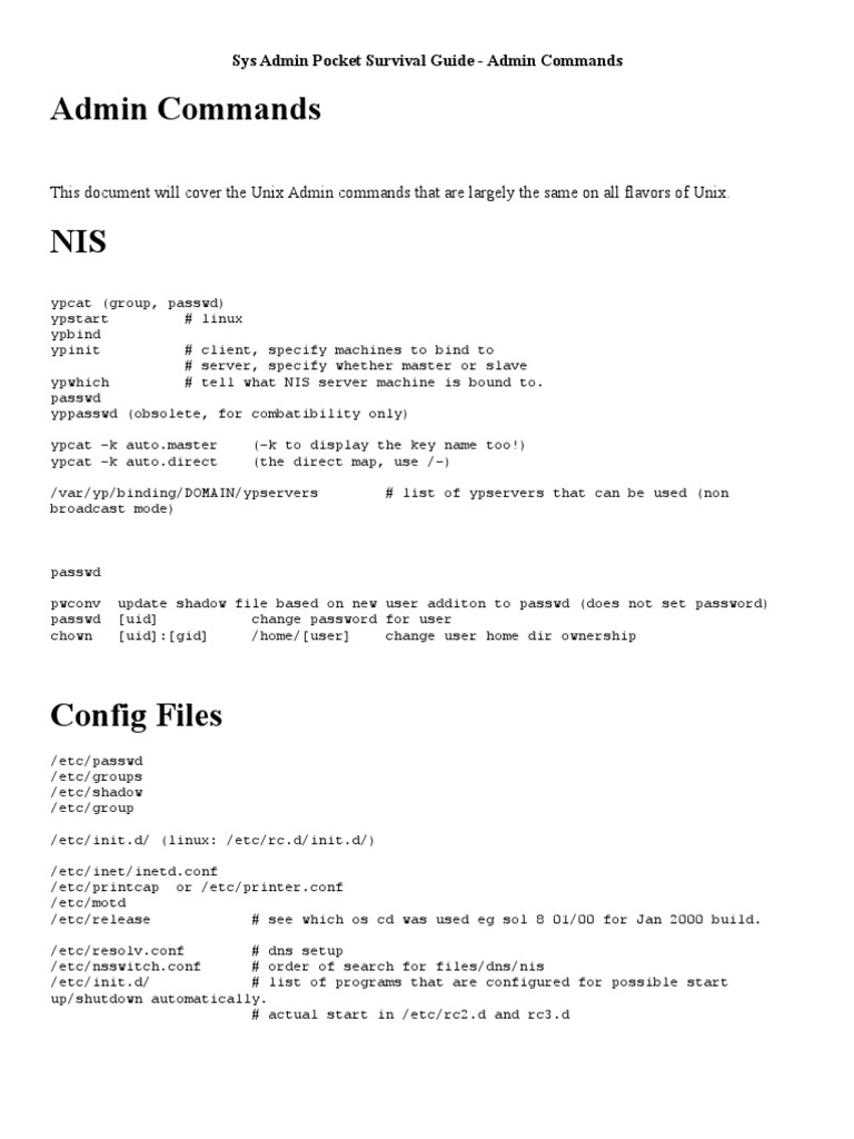 Pocket Cmds | PDF | Computer Engineering | System Software