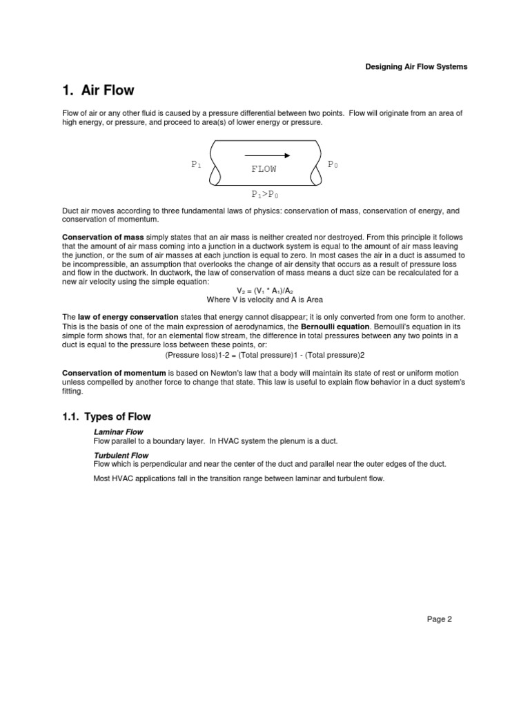 Designing Efficient Air Flow Systems | PDF | Fluid Dynamics | Duct (Flow)