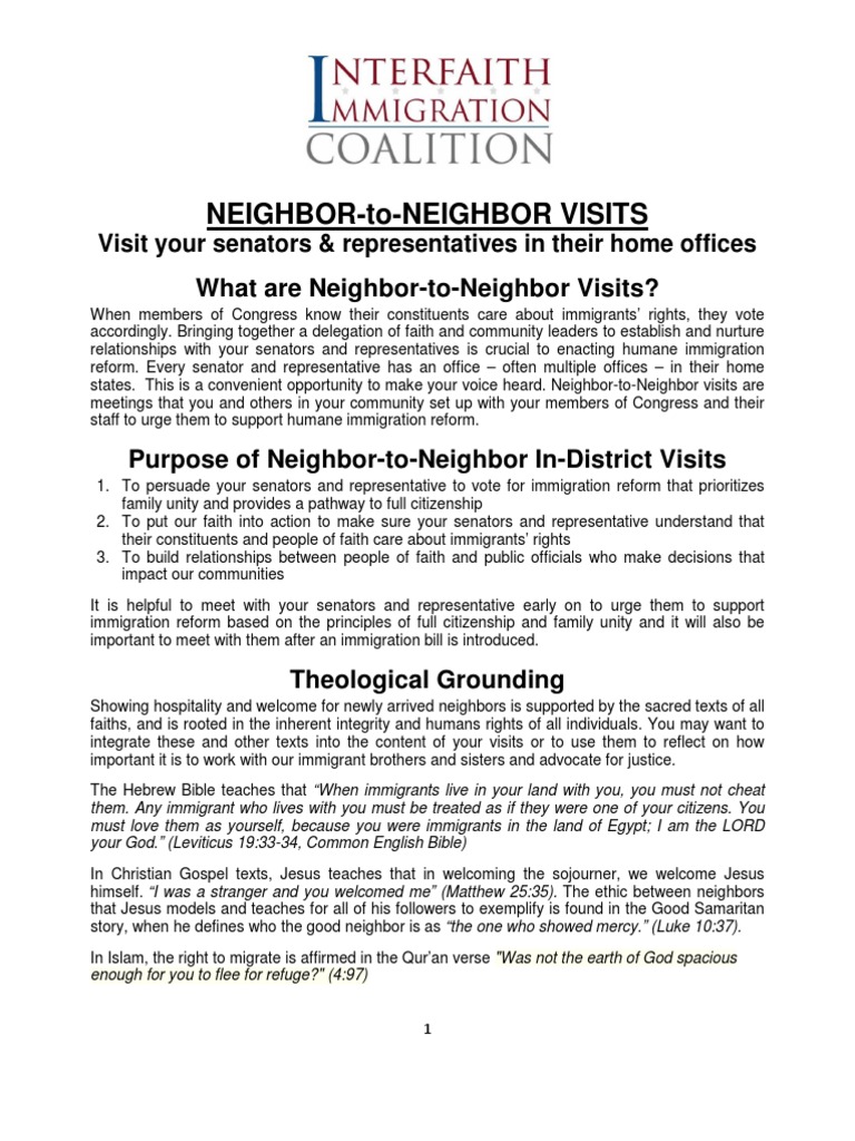 IIC Neighbor To Neighbor Toolkit | PDF | United States House Of ...