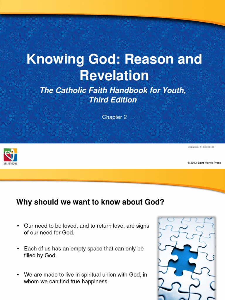 Knowing God: Reason and Revelation: The Catholic Faith Handbook For ...