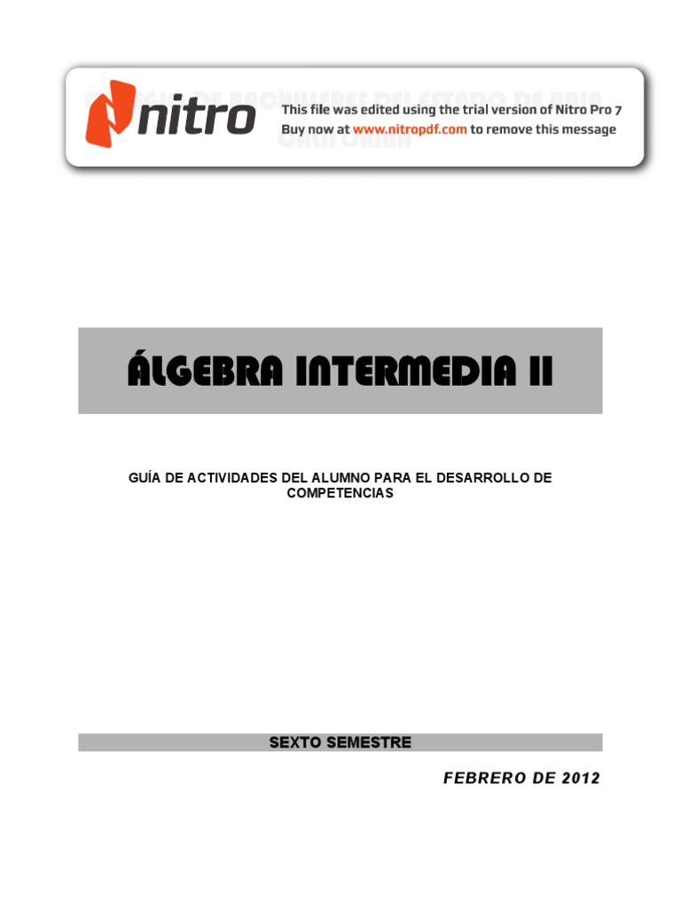 Algebra Intermedia | PDF | Trigonometría | Enseñanza de matemática