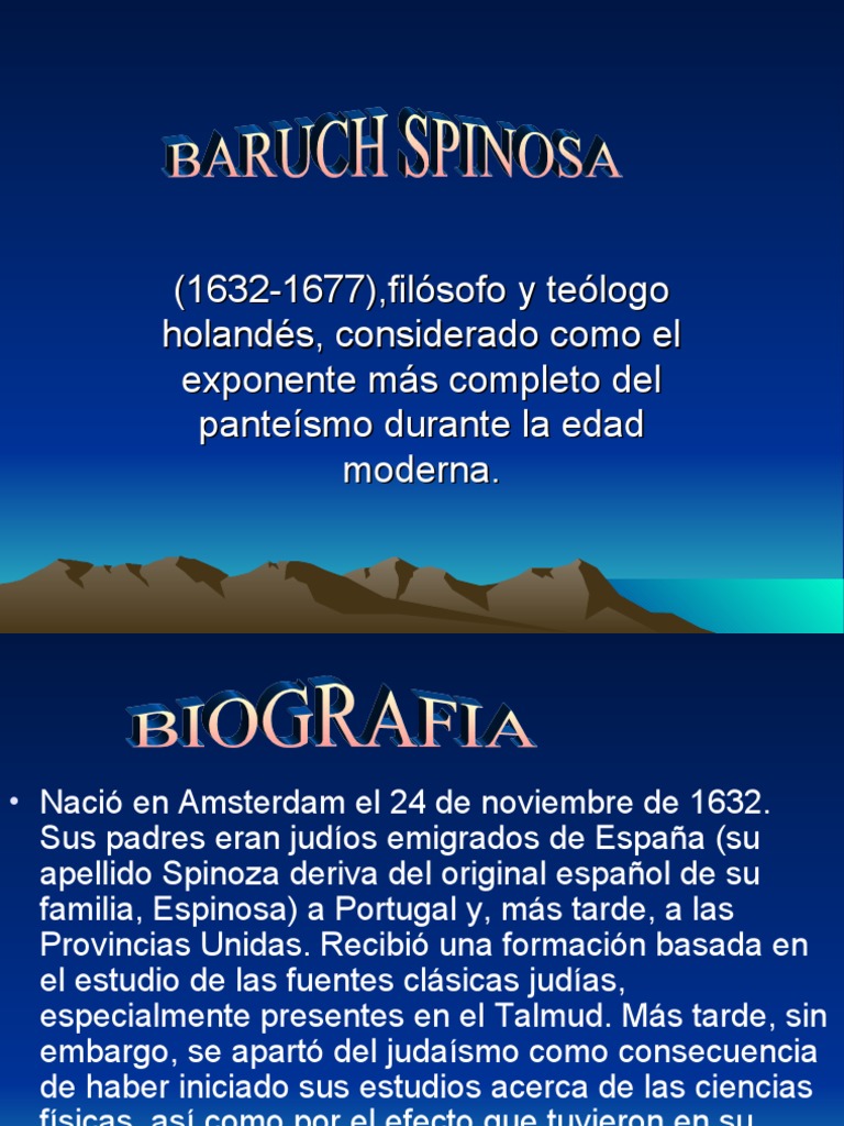 Baruch Espinosa | PDF