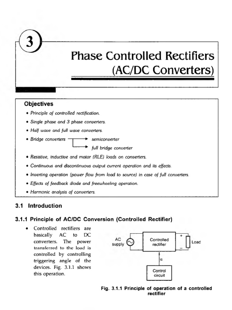 Power Electronics Rectifiers by Bakshi | PDF