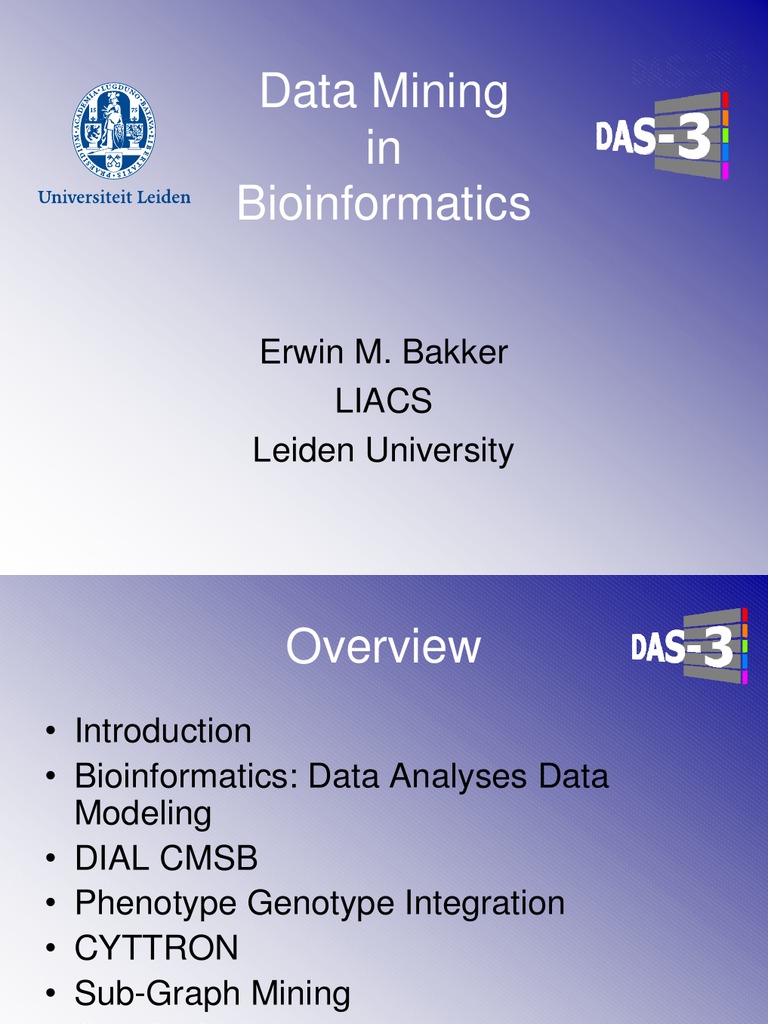 Data Mining and Bioinformatics | Download Free PDF | Bioinformatics ...