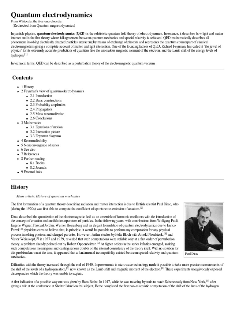 Quantum Electrodynamics Download Free Pdf Quantum Electrodynamics