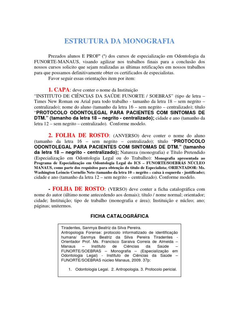 Modelo de Monografia | PDF | Homo Sapiens | Antropologia