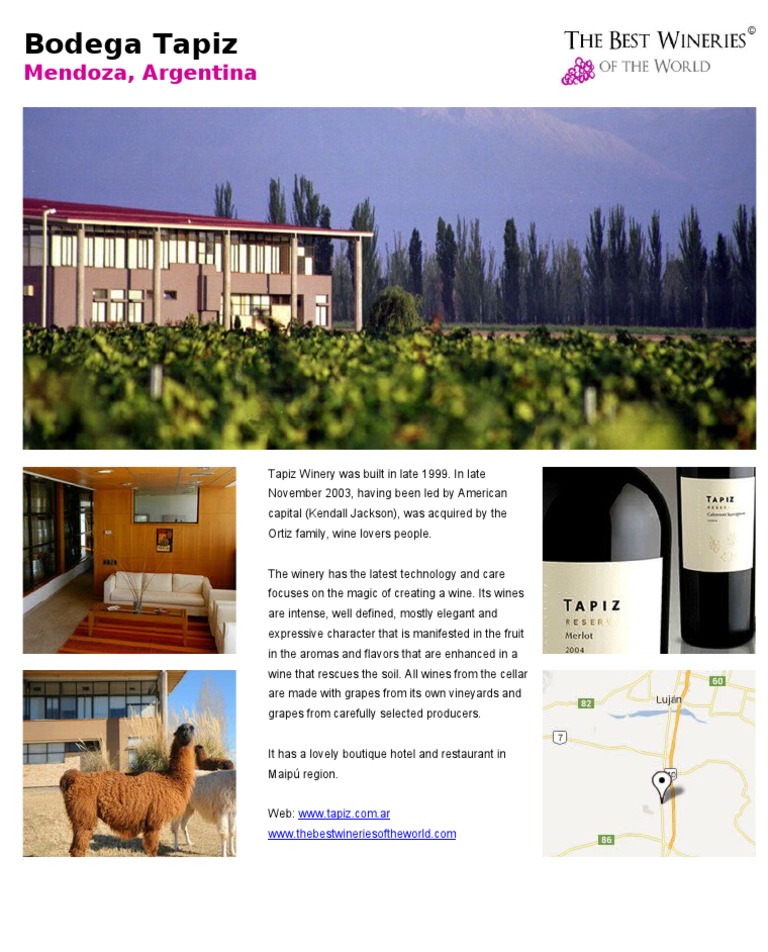 Bodega Tapiz (Mendoza, Argentina) | PDF | Cooking, Food & Wine | Home ...