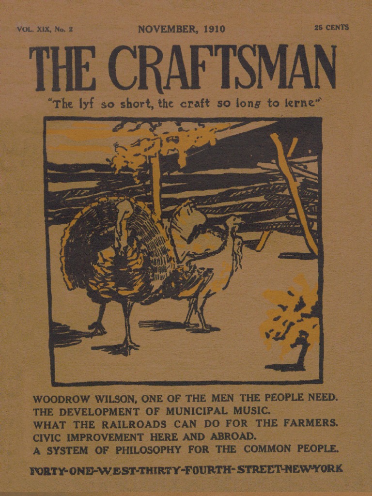 The Craftsman - 1910 - 11 - November | Arts And Crafts Movement ...
