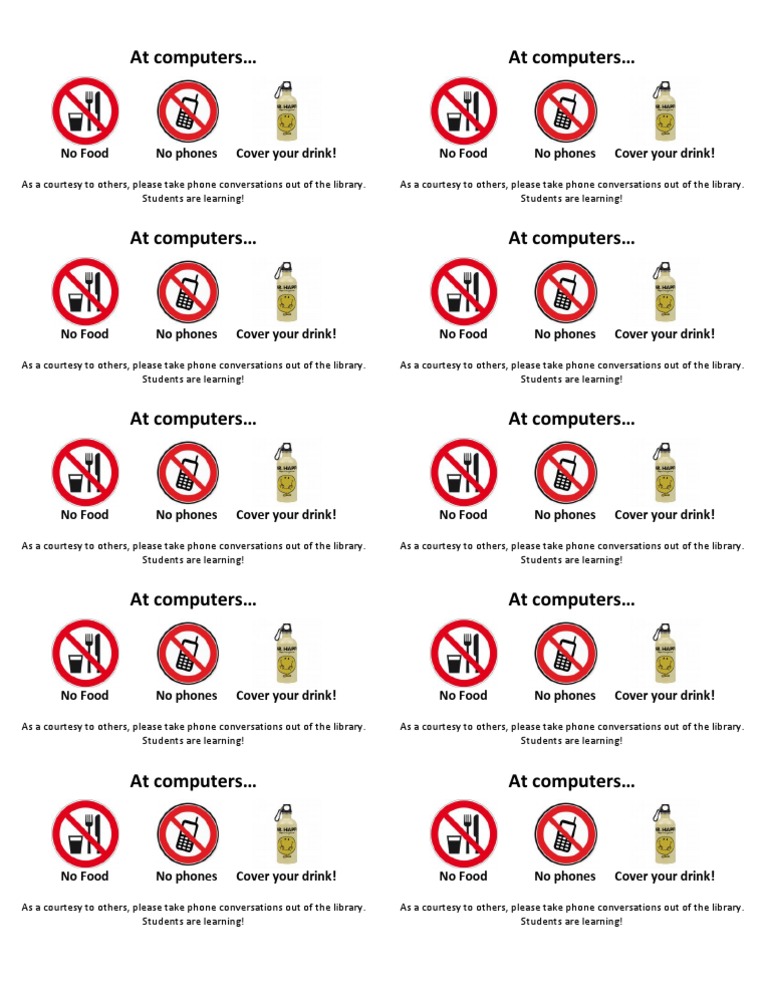 Library Computer Use Guidelines | PDF