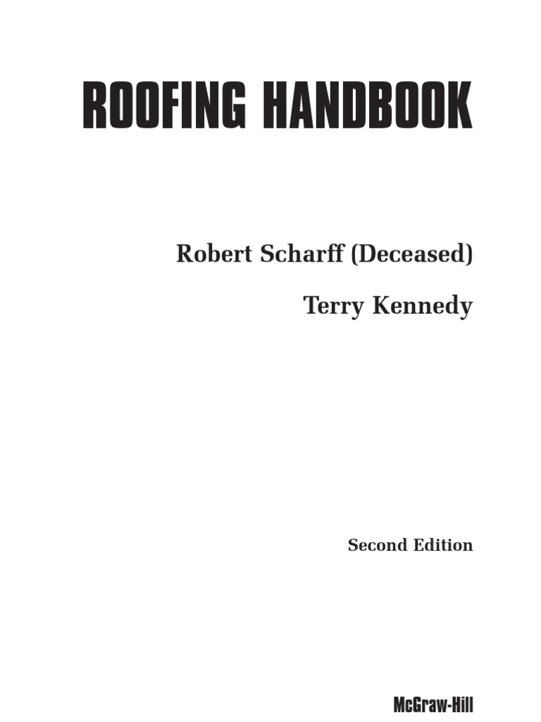 Roofing Handbook 2nd Ed | PDF | Roof | Building Technology