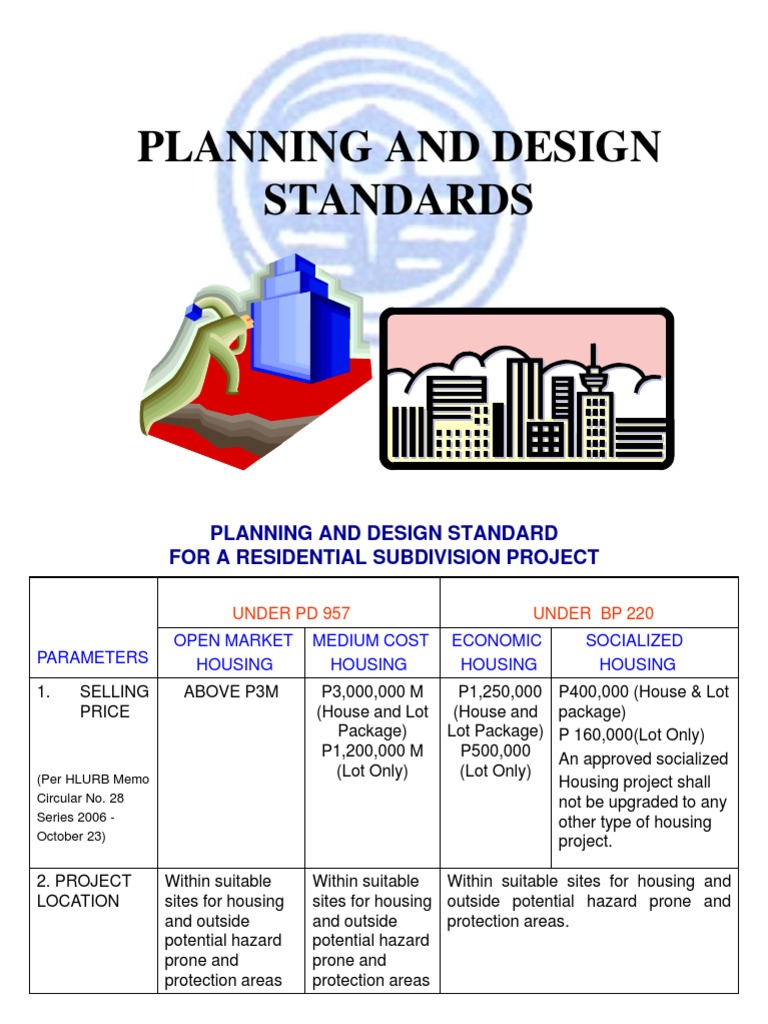 Planning and Design Standards For A Residential Subd | PDF | Sidewalk ...