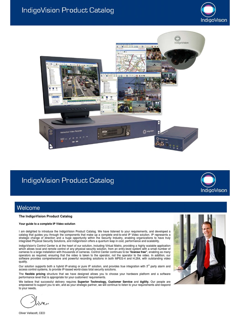 Indigo Vision Catalog | PDF | Video | Data Compression