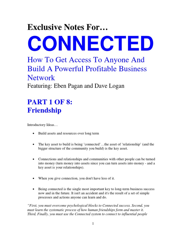 Connected Report - MyNoteTakingNerd - Sample | PDF | Social Group ...