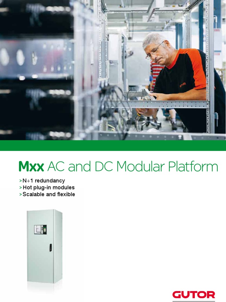 MXX - DC Modular UPS - Gutor | PDF | Power Inverter | Rectifier