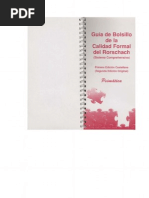 Protocolo de Respuestas para El Test de Rorschach | PDF