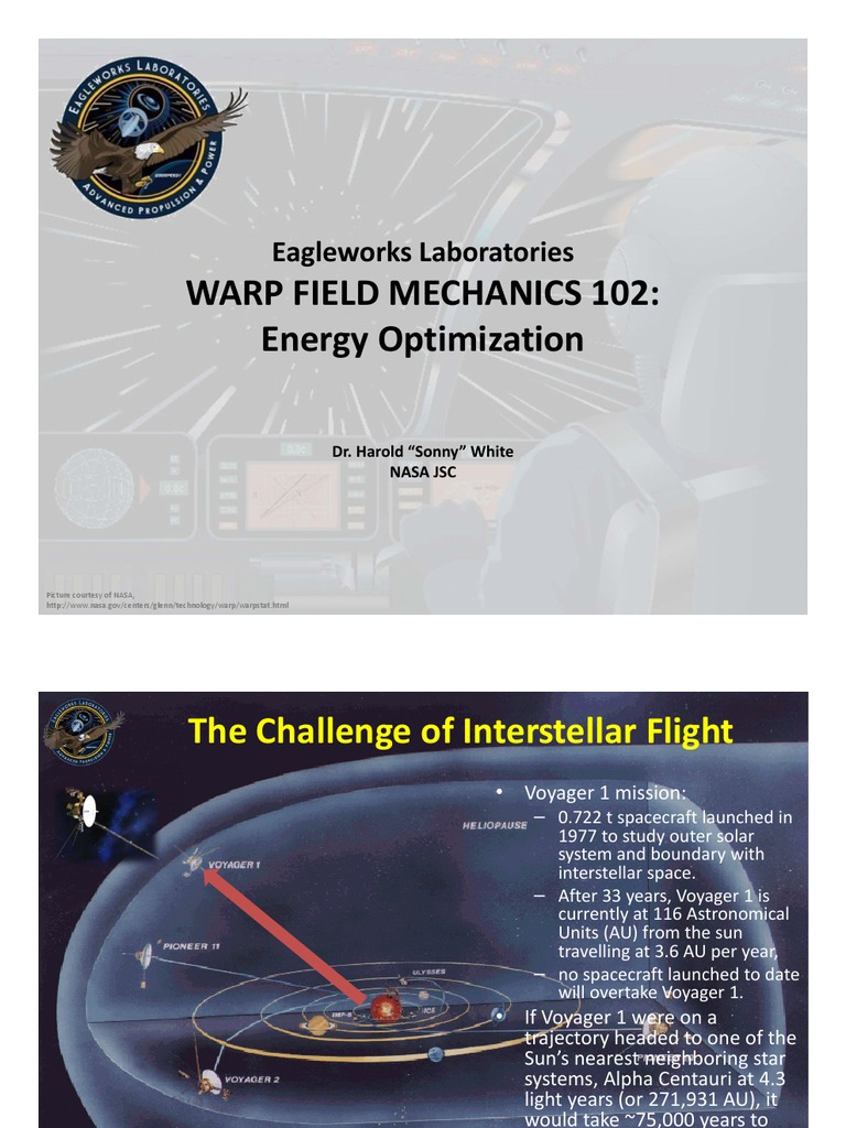 Warp Field Mechanics 102 | PDF | Spacecraft Propulsion | Interstellar ...