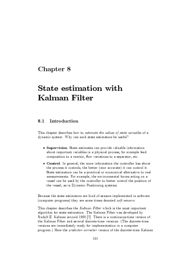 Kalman Filter | PDF | Kalman Filter | Prediction