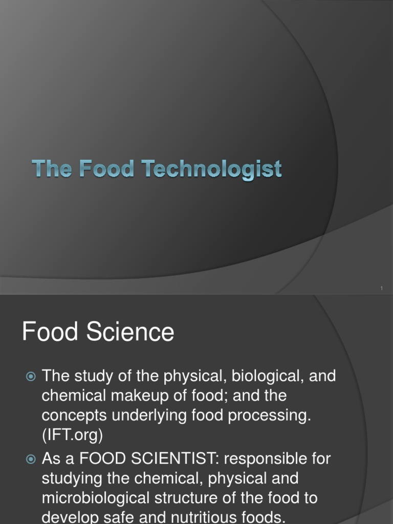 History and Role of Food Technology | PDF | Food Science | Food ...