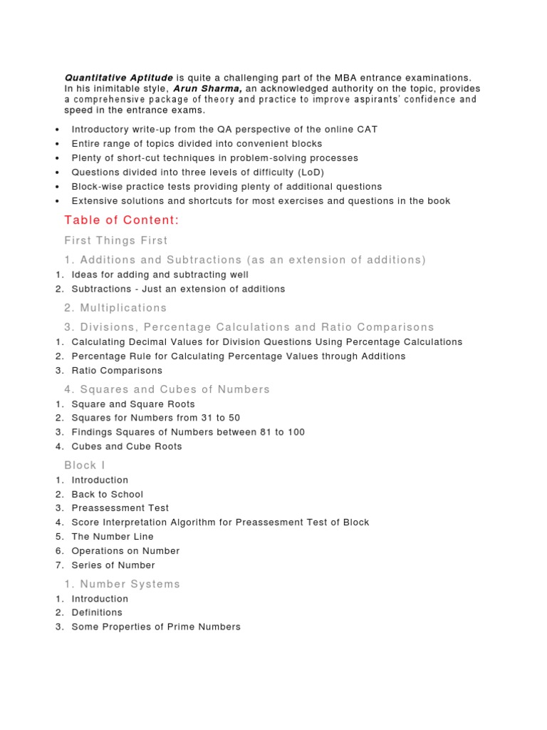 Quantitative Aptitude | PDF | Numbers | Percentage