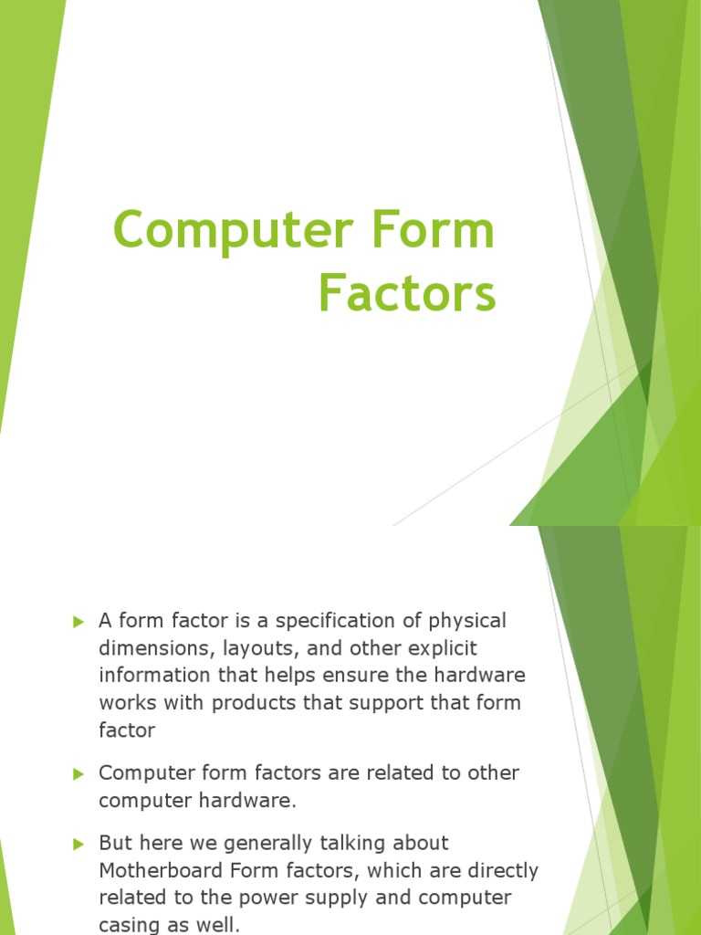 Motherboard Form Factors Guide | PDF