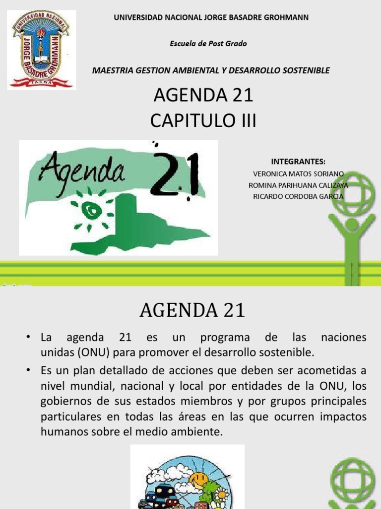 Agenda 21 | Sustentabilidad | Desarrollo sostenible
