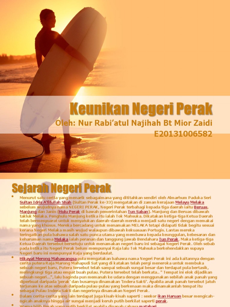 Keunikan Negeri Perak | PDF
