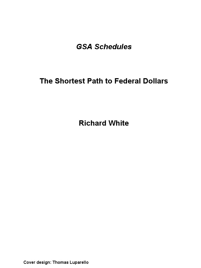 Gsa Schedules | PDF